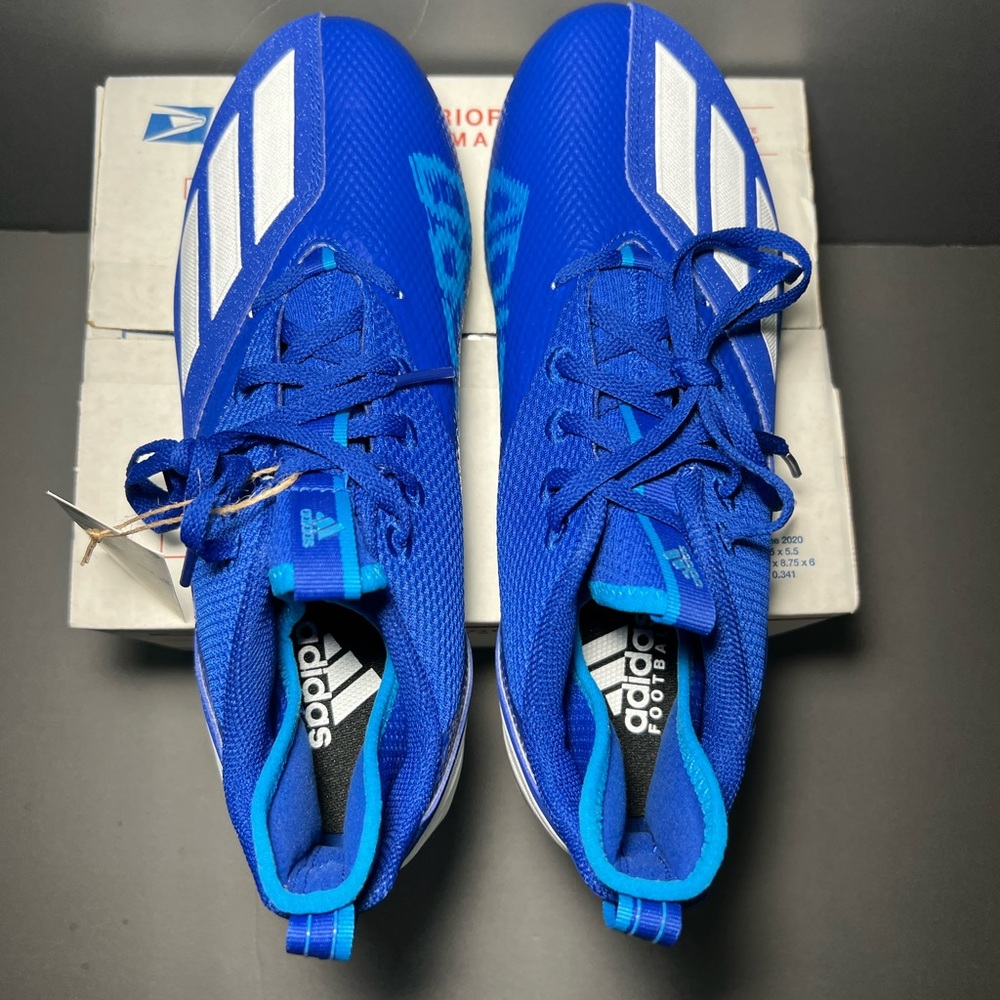 Adidas Mens Adizero Scorch Football Cleats Blue White… - Gem
